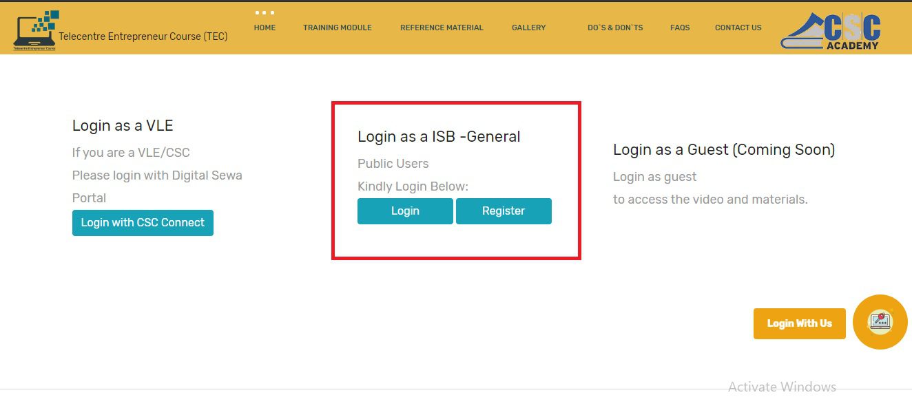 TEC Registration Online 2025 CSC TEC Certificate Download