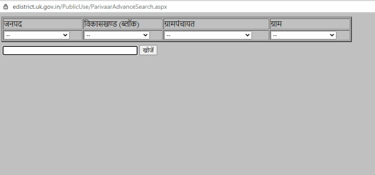 उत्तराखंड परिवार रजिस्टर नकल ऑनलाइन 2022 Parivar Nakal Download